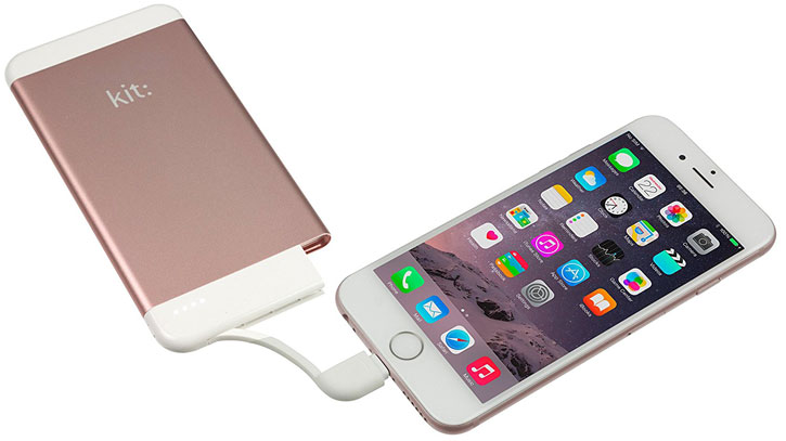 Kit Executive 4,100mAh Portable MFi Lightning Power Bank - Rose Gold