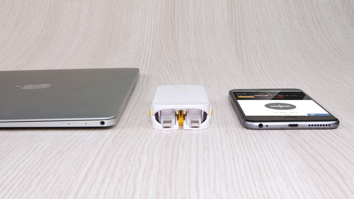 OneAdaptr Flip Power Foldable USB Mains Charger & 2,000mAh Power Bank