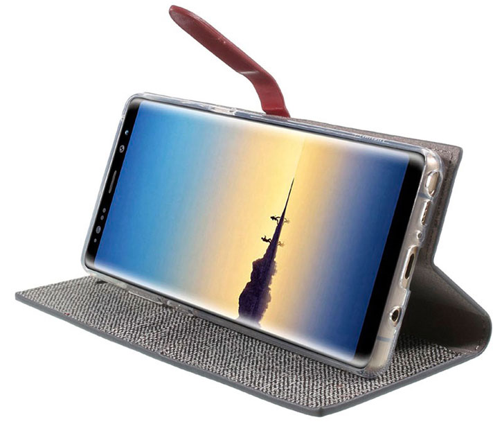 Mercury Milano Diary Samsung Galaxy Note 8 Wallet Case - Grey