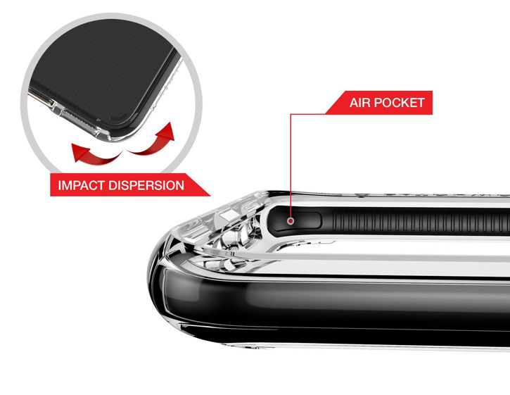 Patchworks Lumina EX iPhone X Rugged Case - Black / Clear