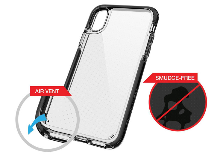 Patchworks Lumina EX iPhone X Rugged Case - Black / Clear