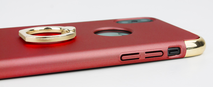 Olixar XRing iPhone X Finger Loop Case - Red