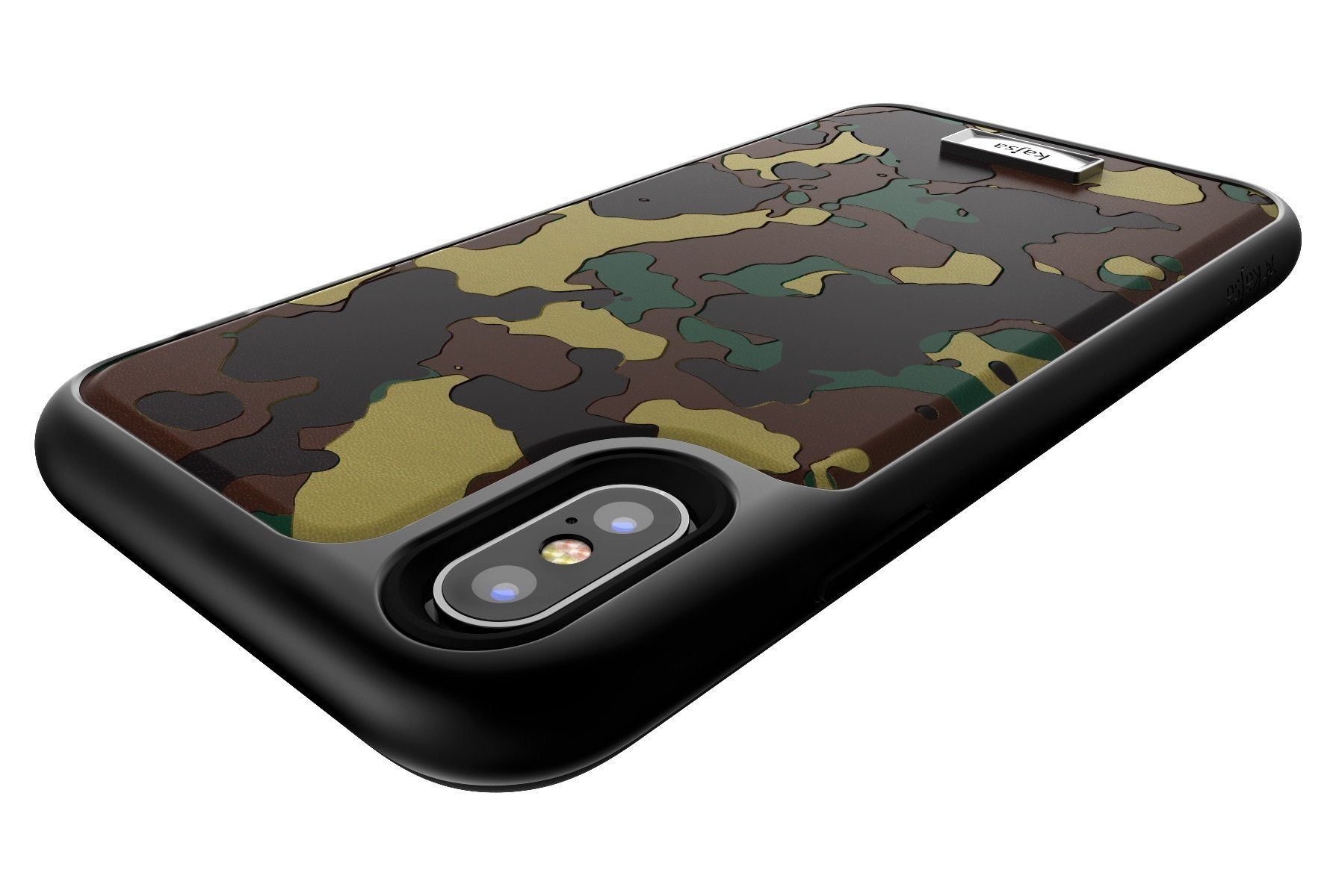 Kajsa Military Collection iPhone X Case - Woodland Camo