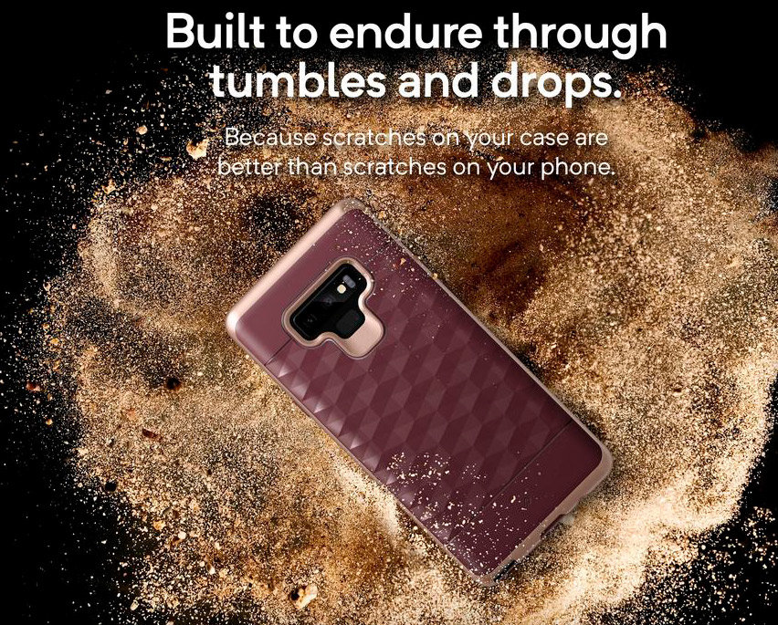 Caseology Galaxy Note 9 Parallax Series Case - Burgundy