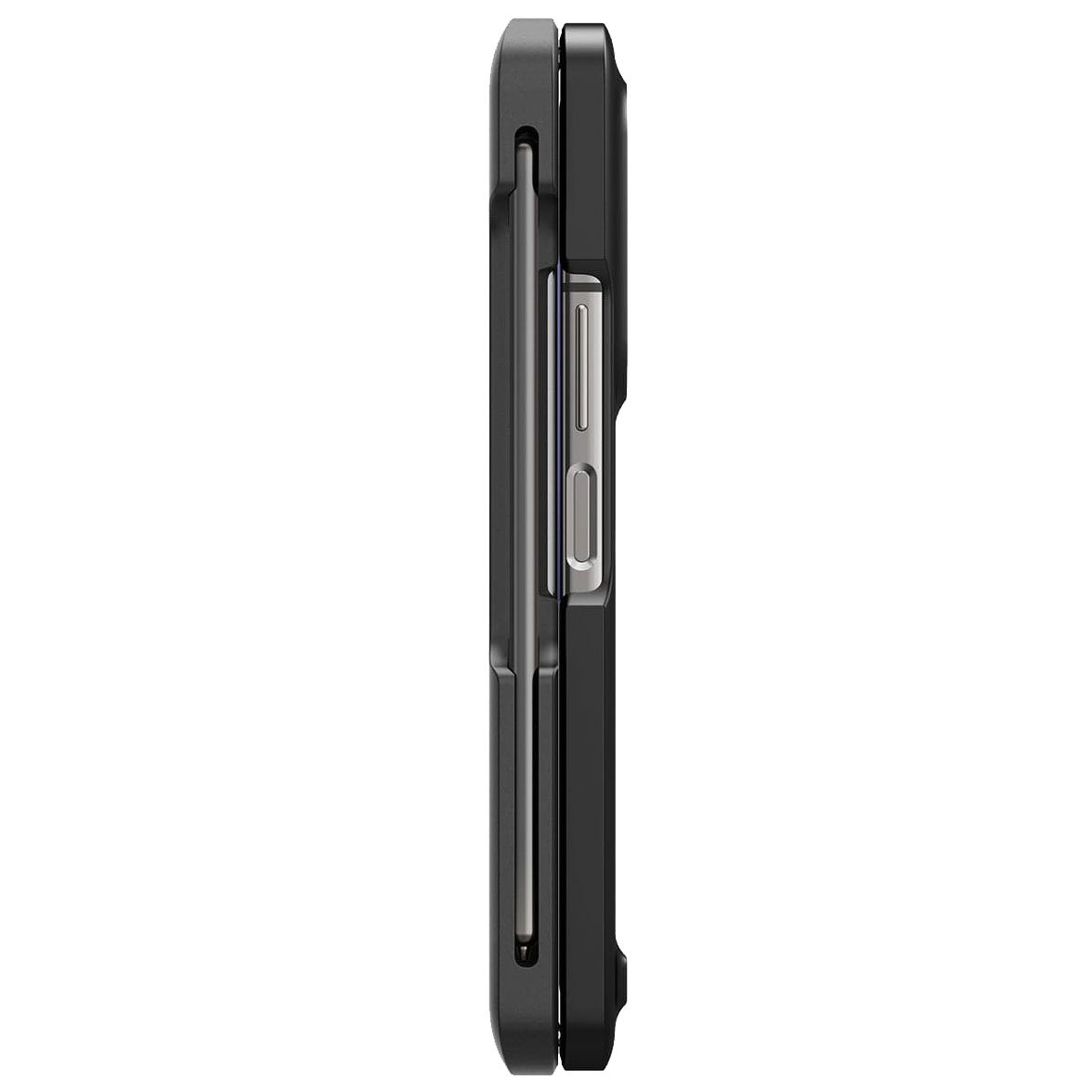 Spigen Thin Fit Black Case With S Pen Holder - For Samsung Galaxy Z Fold5