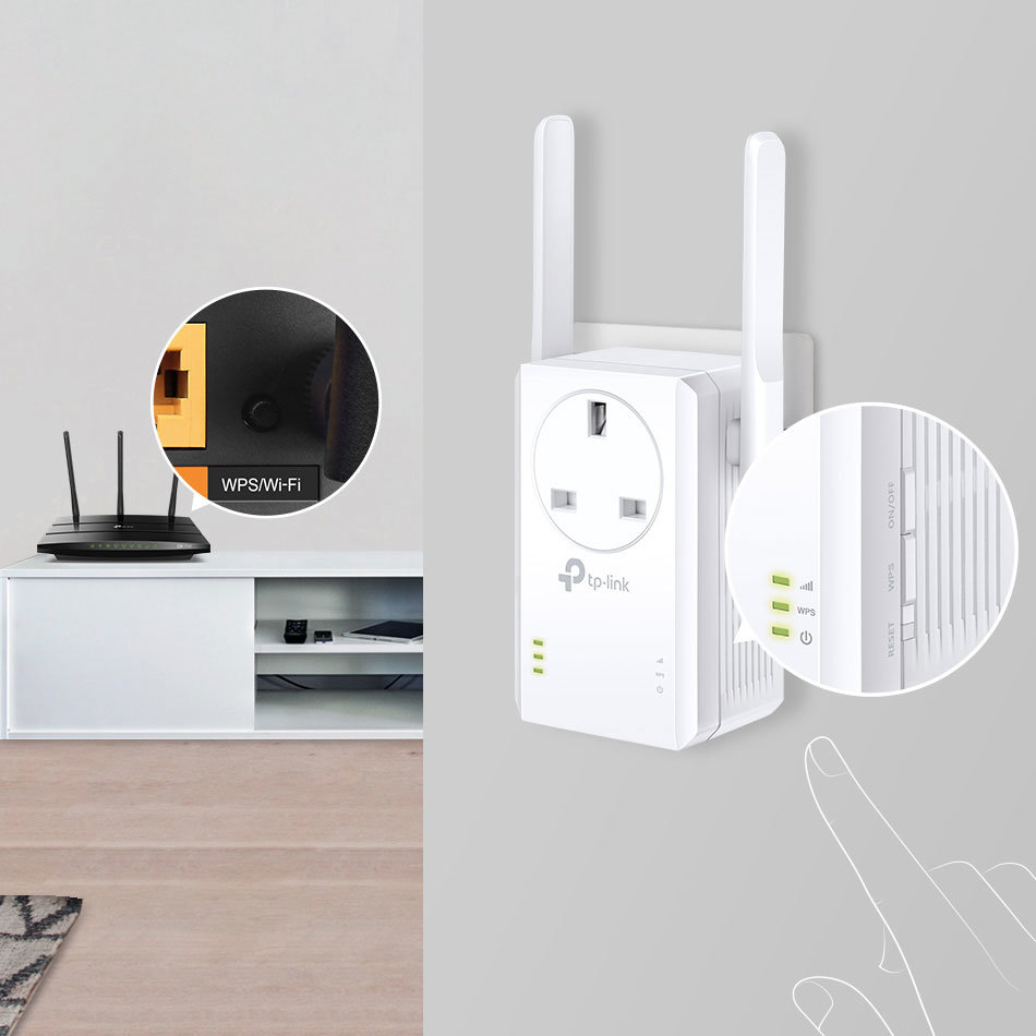 TP-Link 300Mbps WiFi Range Extender with AC Passthrough