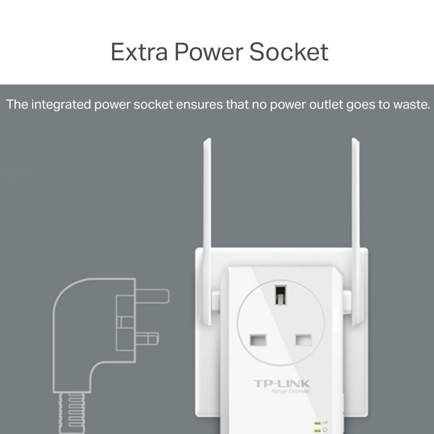TP-Link 300Mbps WiFi Range Extender with AC Passthrough