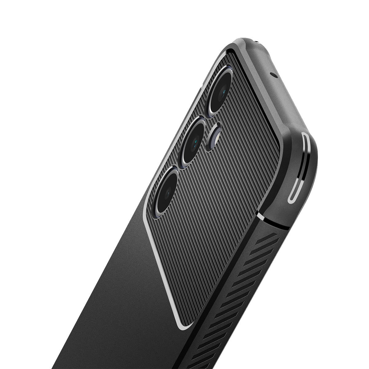 Spigen Matte Black Rugged Armor Case - For Samsung Galaxy A25 5G